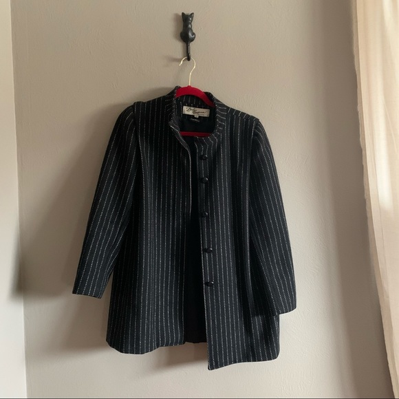 Bert Neuman | Jackets & Coats | Vintage Bert Newman Wool Coat Black And ...